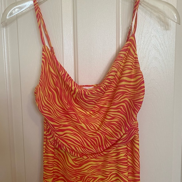 superdown | Dresses | Neon Zebra Print Mini Dress | Poshmark